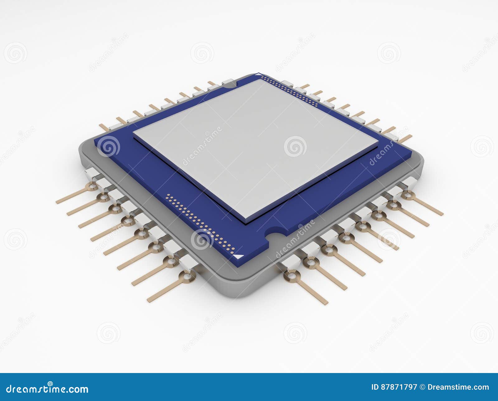 A Microprocessor Or CPU In A Pure White Background. Isolated Photo Of ... A Microprocessor Or CPU In A Pure White Background. Isolated Photo Of ...