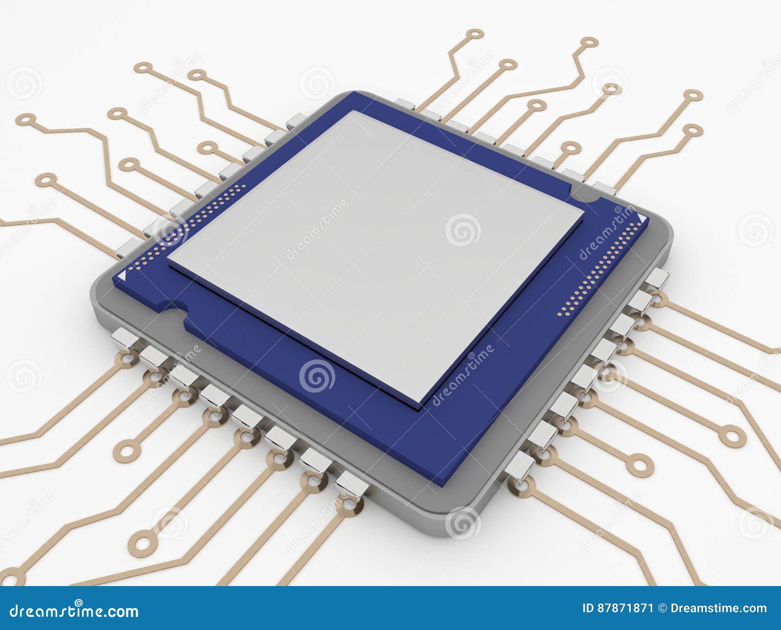 A Microprocessor or CPU in a Pure White Background. Isolated Photo of ... A Microprocessor or CPU in a Pure White Background. Isolated Photo of ...
