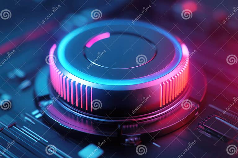 Modern Microprocessor in Silicon Stock Illustration - Illustration of ...