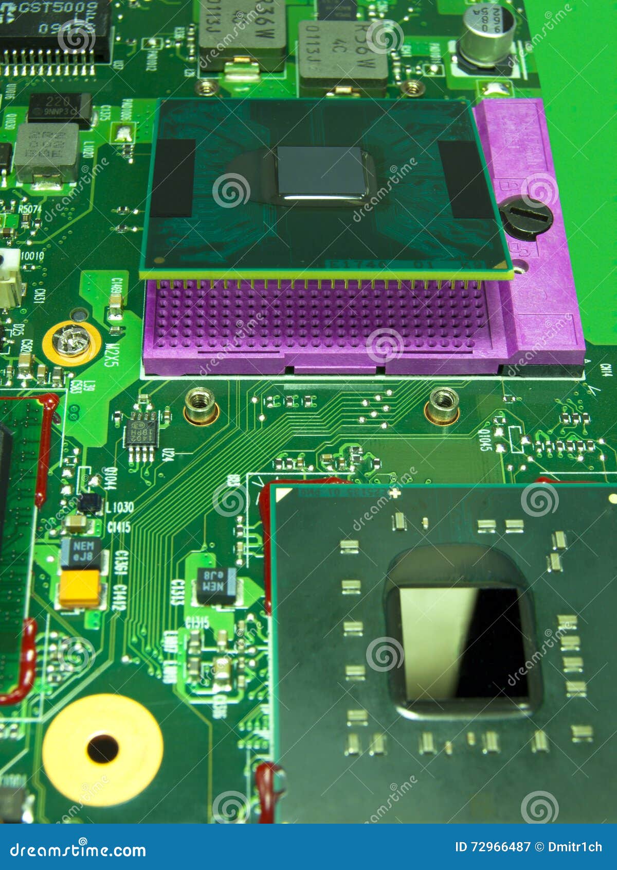 The Microprocessor and Its Socket on the Motherboard Editorial ...