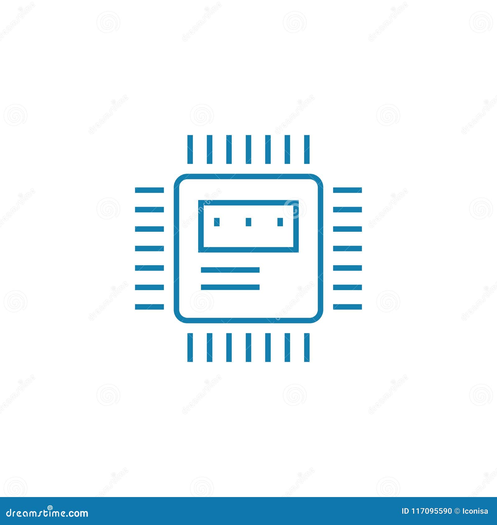 Microprocessor Linear Icon Concept. Microprocessor Line Vector Sign ... Microprocessor Linear Icon Concept. Microprocessor Line Vector Sign ...