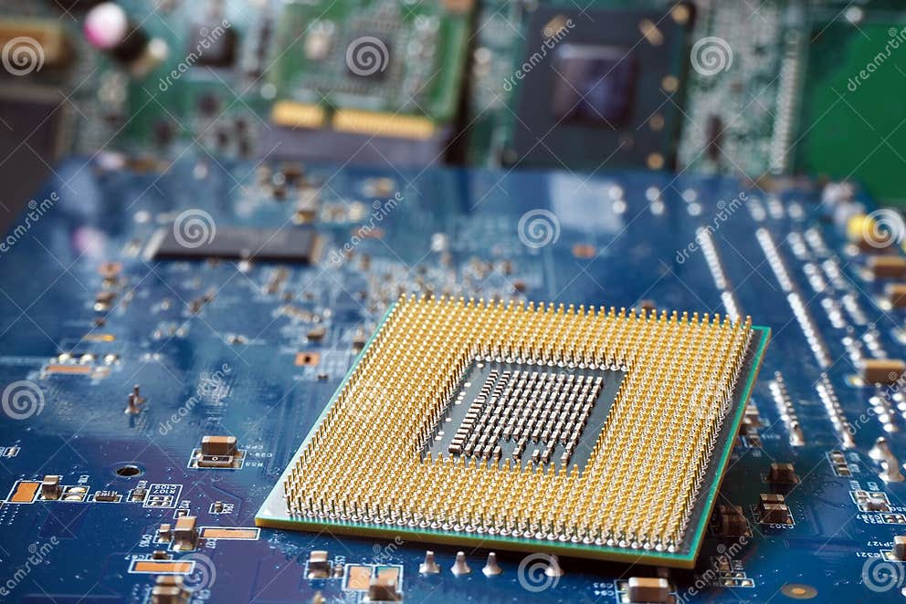 Microprocessor stock image. Image of board, digital - 277128131