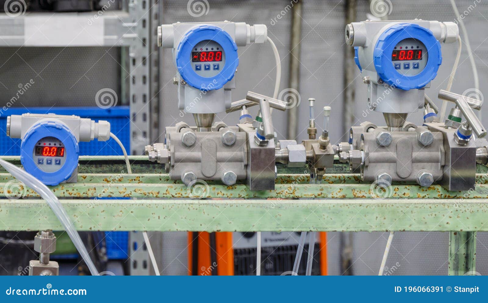 Microprocessor Pressure Transmitter Assembly Stock Image - Image of ...