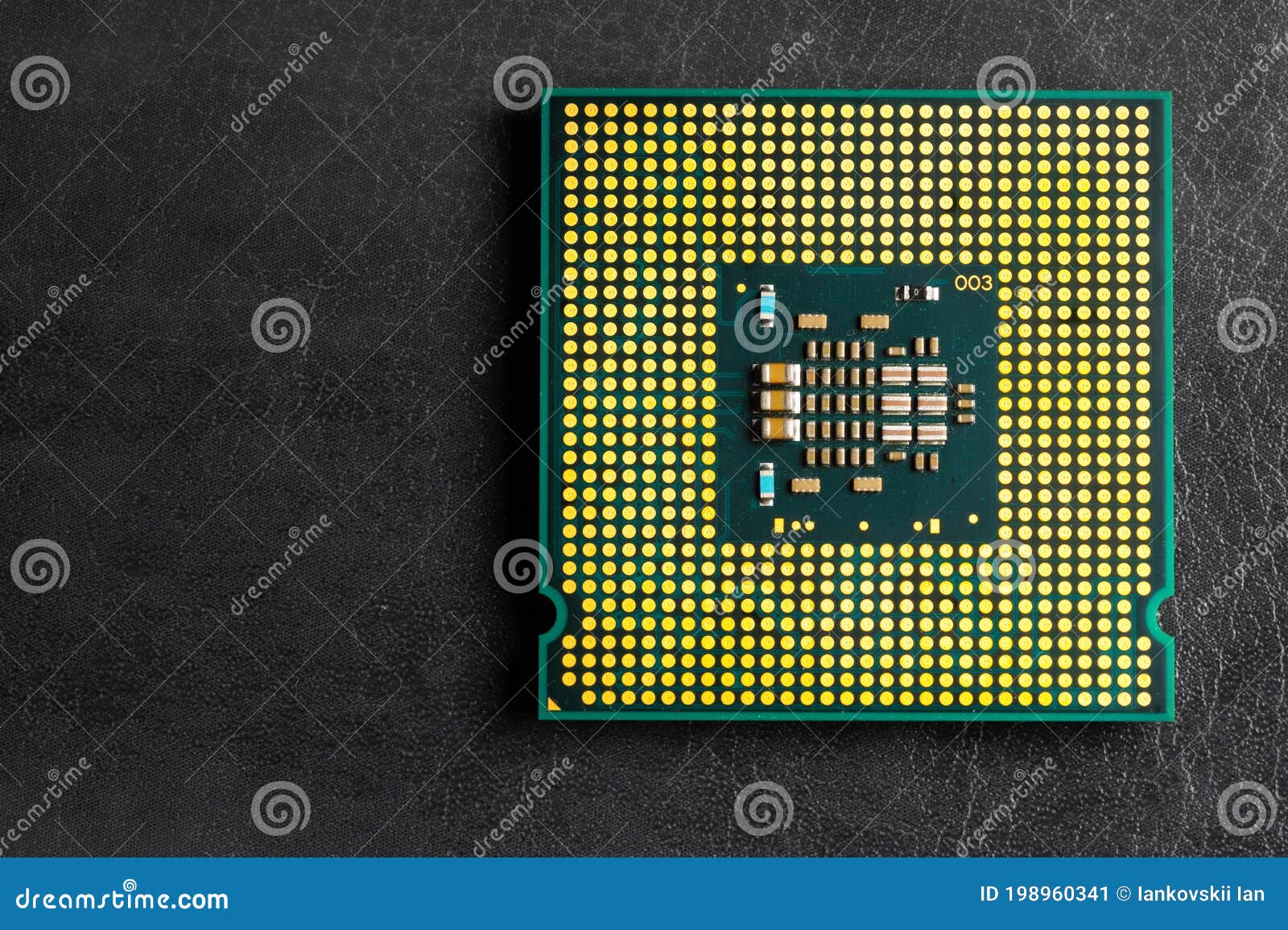 The Microprocessor Processor Of The CPU Of A Computer Or Laptop Lies On ...