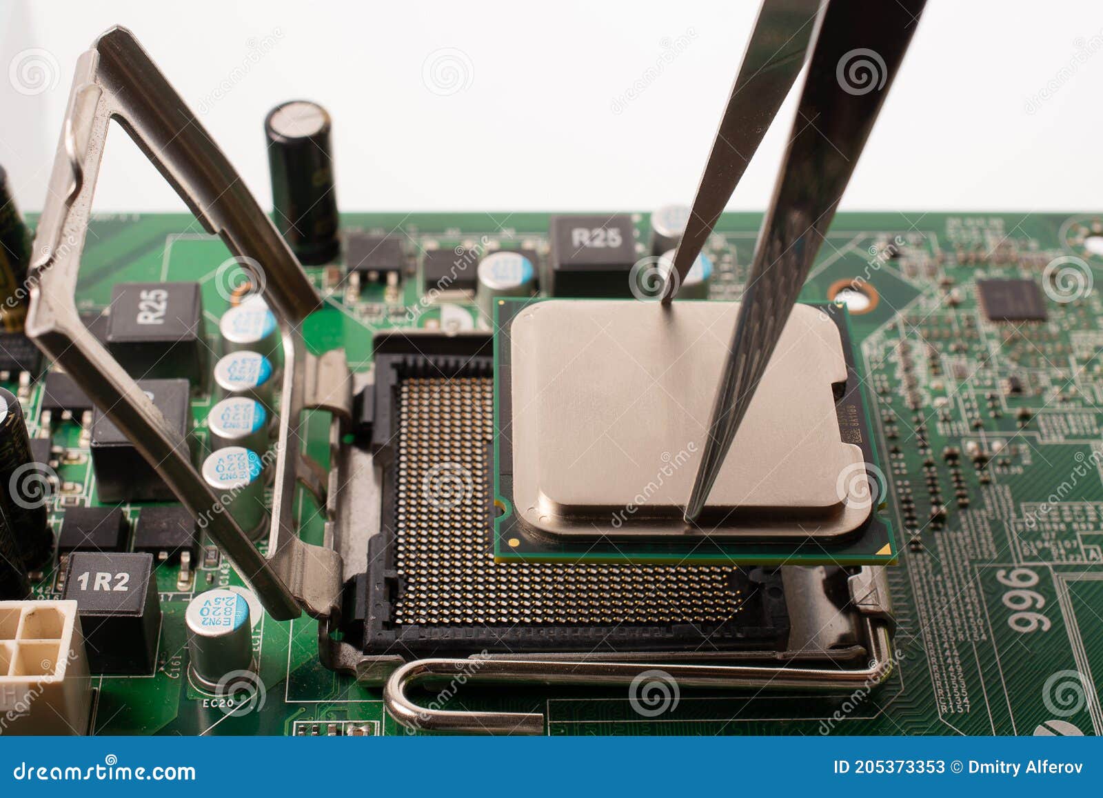 The Microprocessor is Removed from the Slot on the Computer S ...