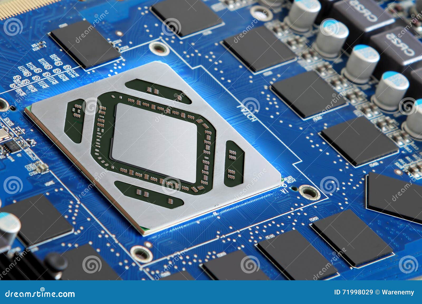 Microprocessor running stock image. Image of hardware - 71998029