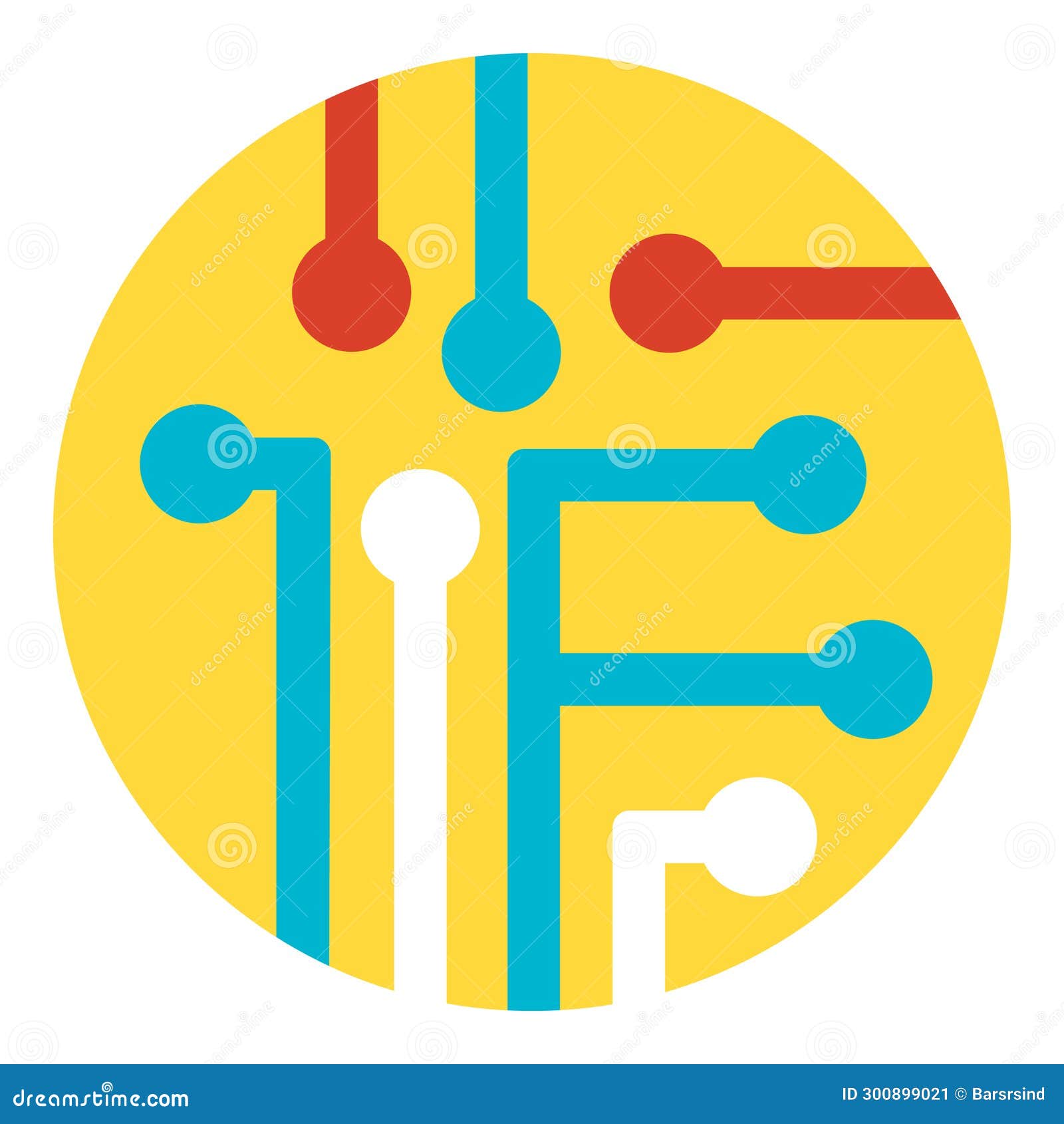 Microprocessor Wafer Business Process Flat Icon Stock Vector ...