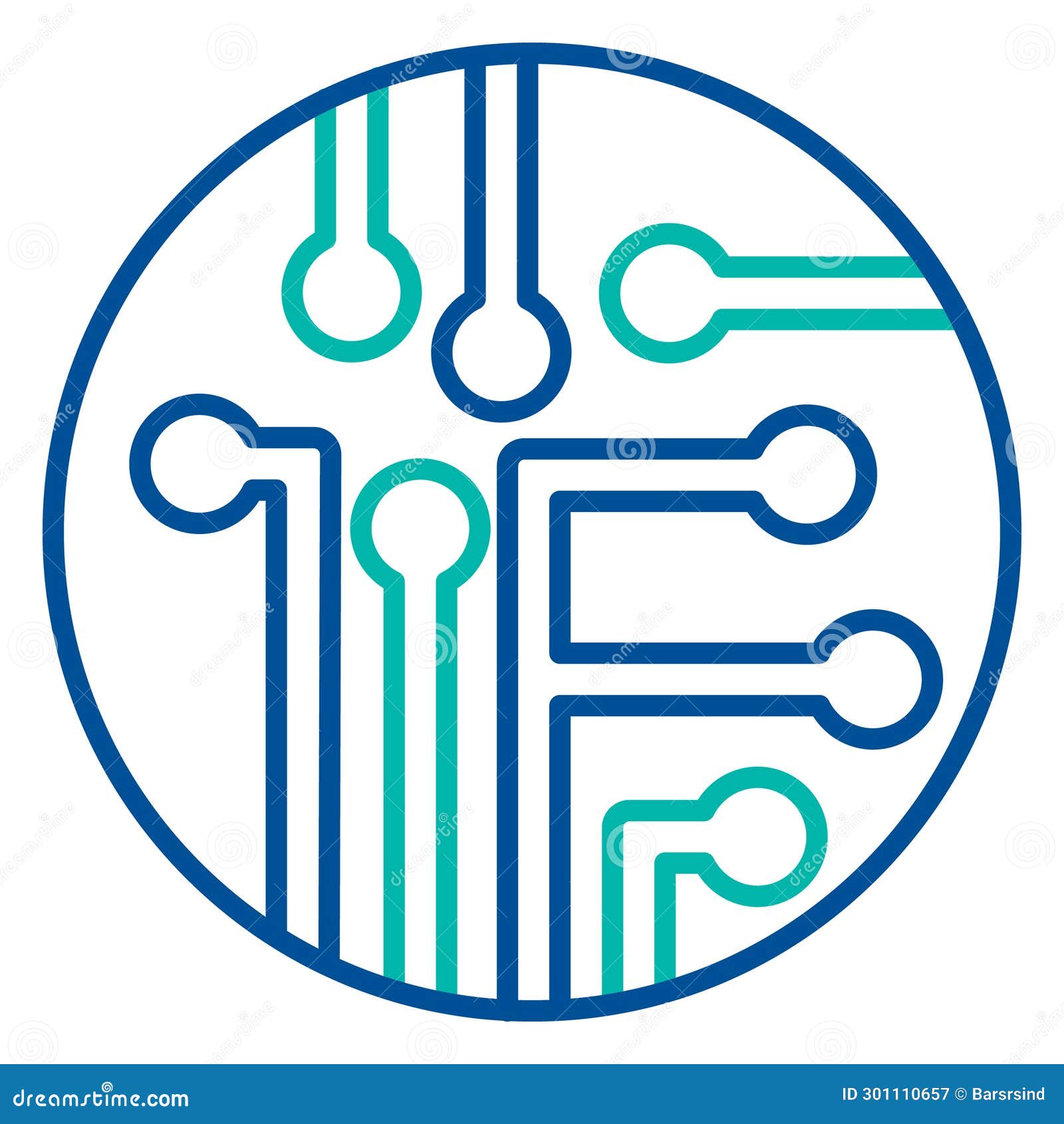 Microprocessor Wafer Business Process Stroke Icon Stock Vector ...