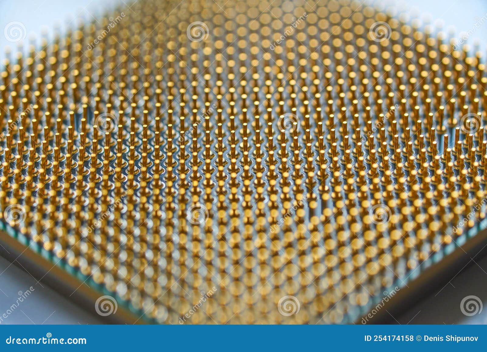Processor Close-up on a White Background. the Concept of New ...