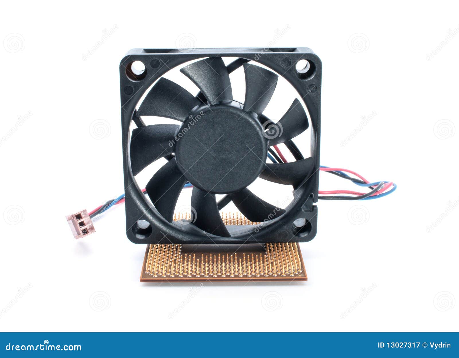 Microprocessore E Ventilatore Immagine Stock - Immagine di truciolo ...