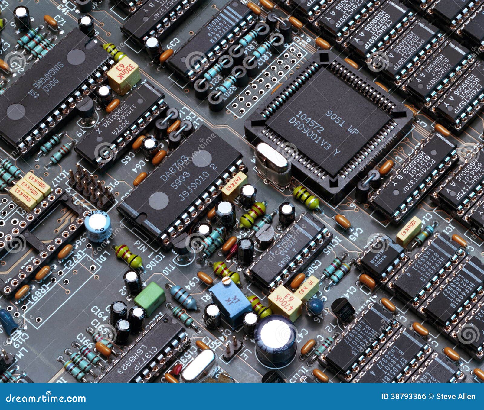 Microprocessori - Circuito Stampato Fotografia Stock - Immagine di ...
