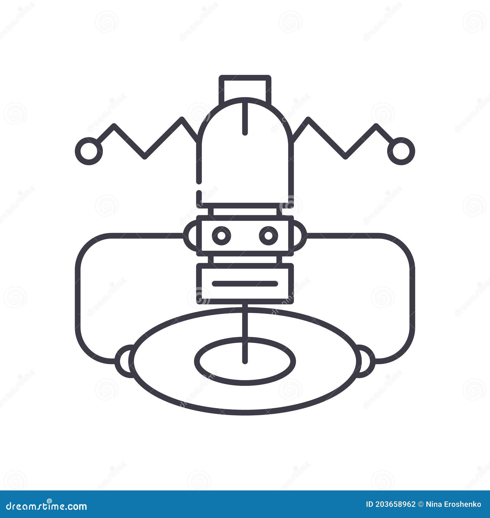 Microrobotics Icon, Linear Isolated Illustration, Thin Line Vector, Web ...