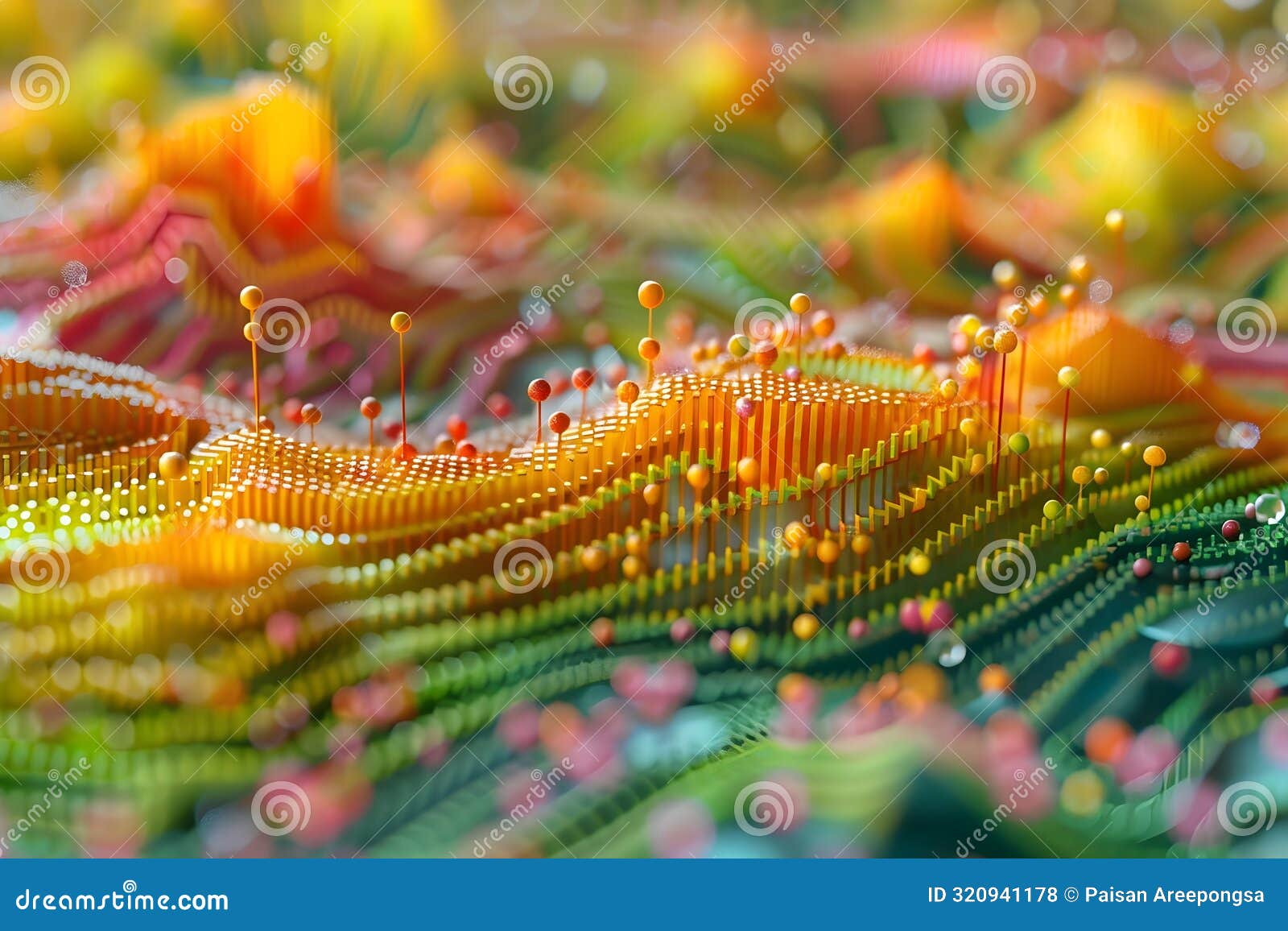 A Microscale Visualization of a Solar Cell, Showing the Intricate ...
