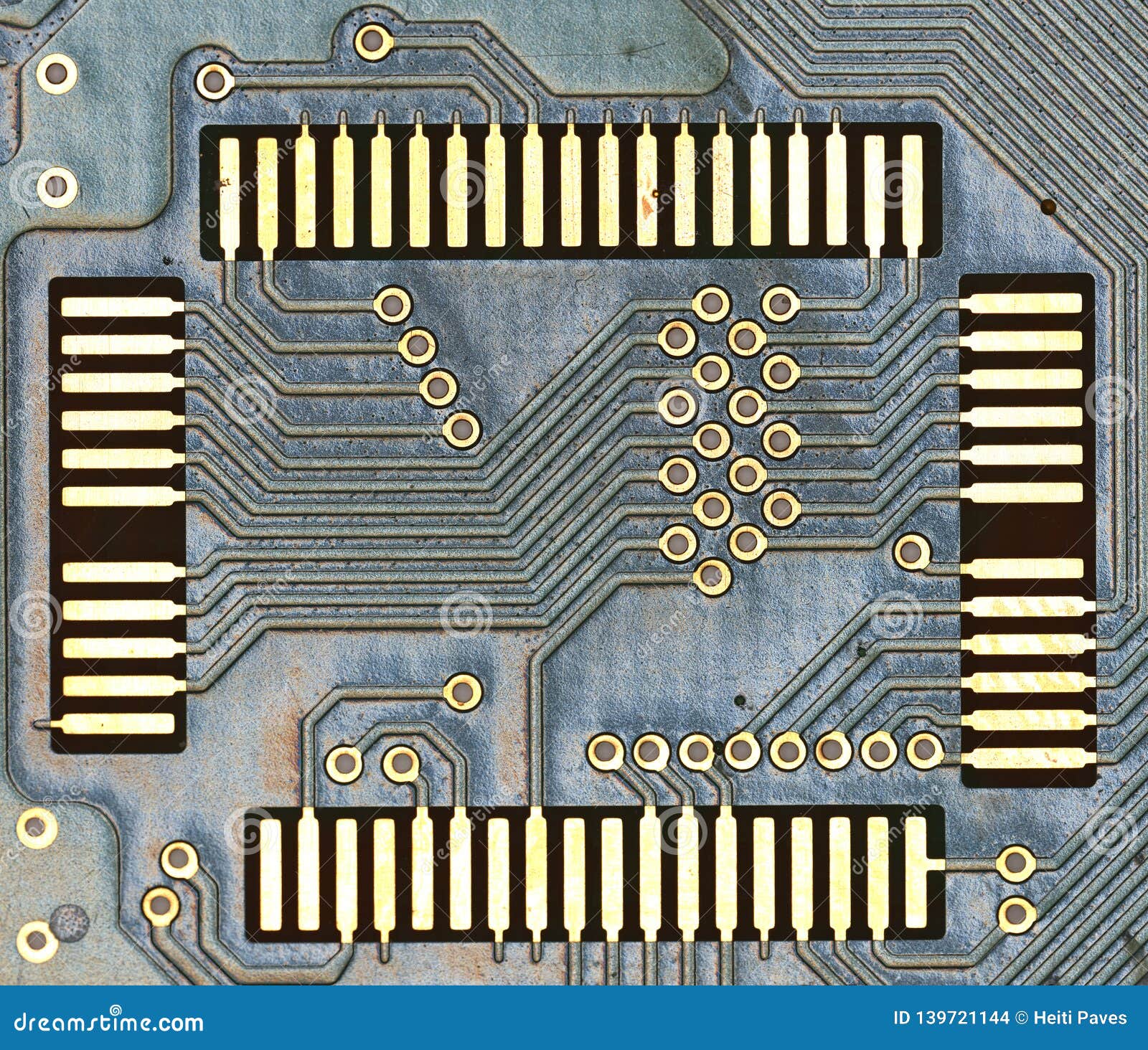 Microscheme with Electrical Ways Stock Photo - Image of industry ...