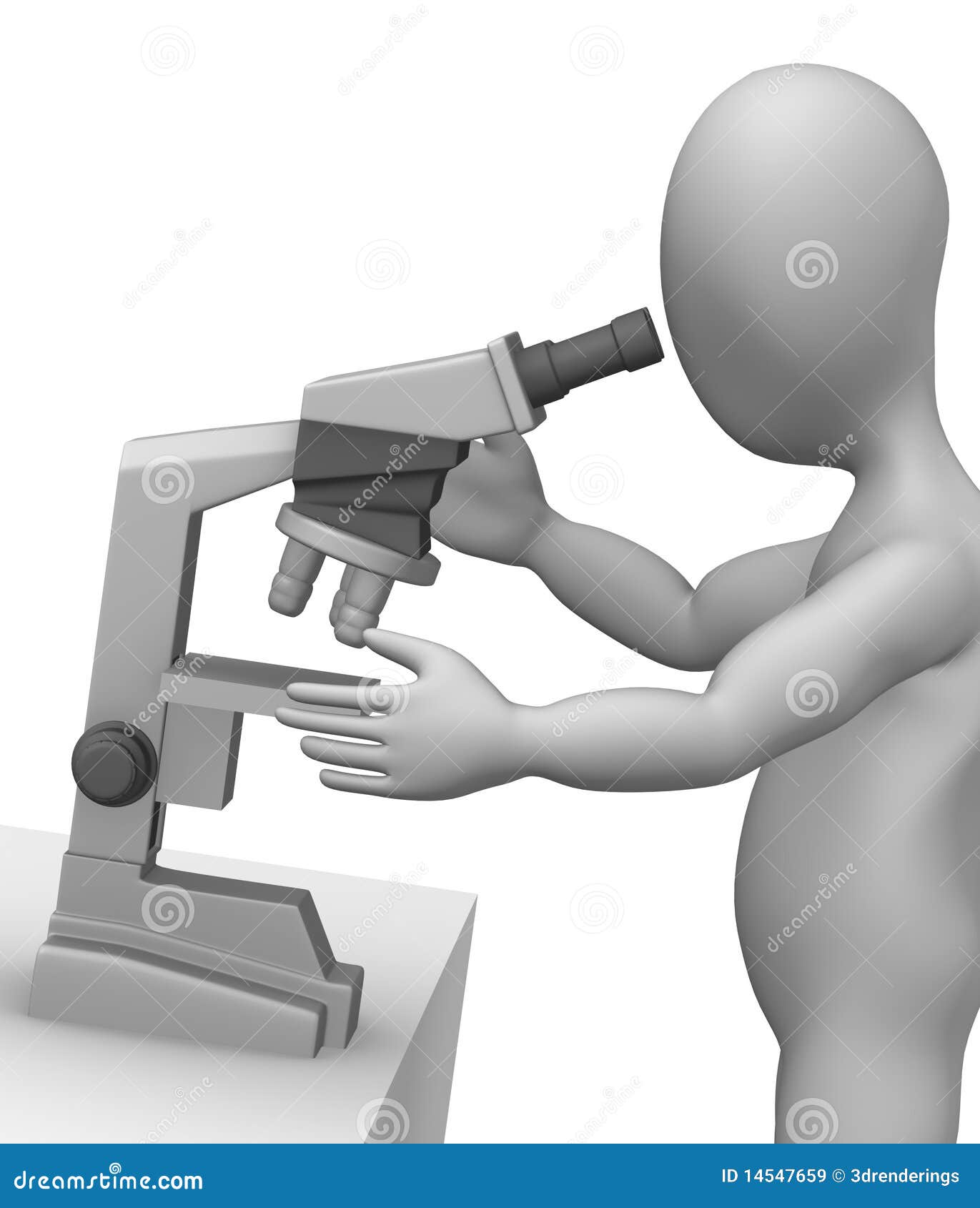 Cartoon Science Microscope