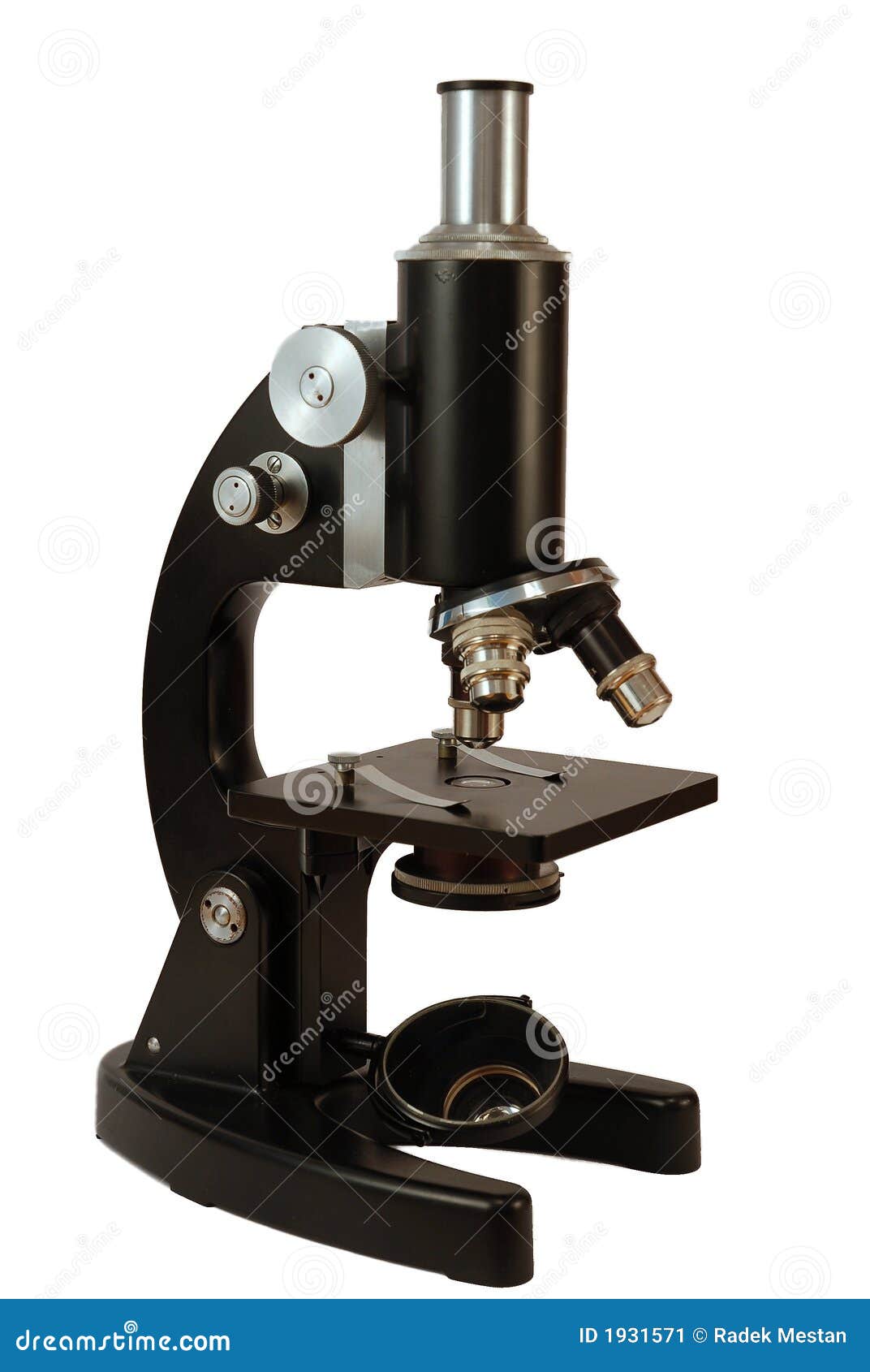 Retro Microscope With World Map Stock Image | CartoonDealer.com #34130185