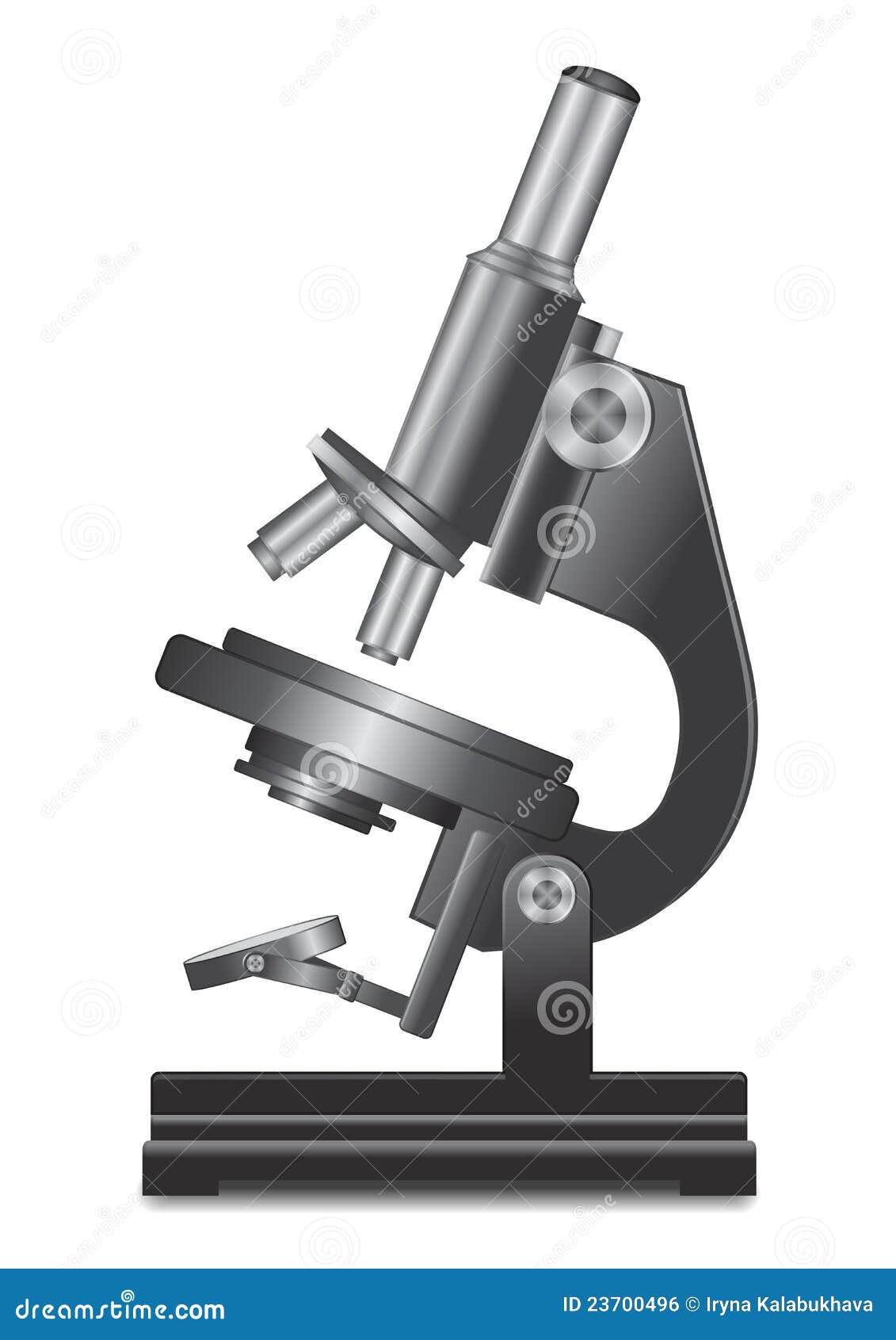 Microscope stock vector. Illustration of instrument, magnification ...