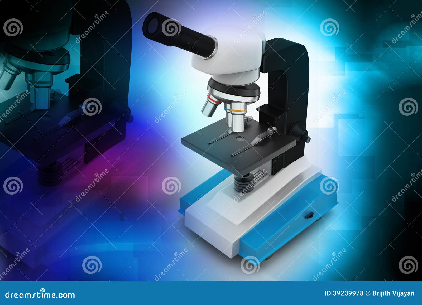 Microscope stock illustration. Illustration of magnification - 39239978
