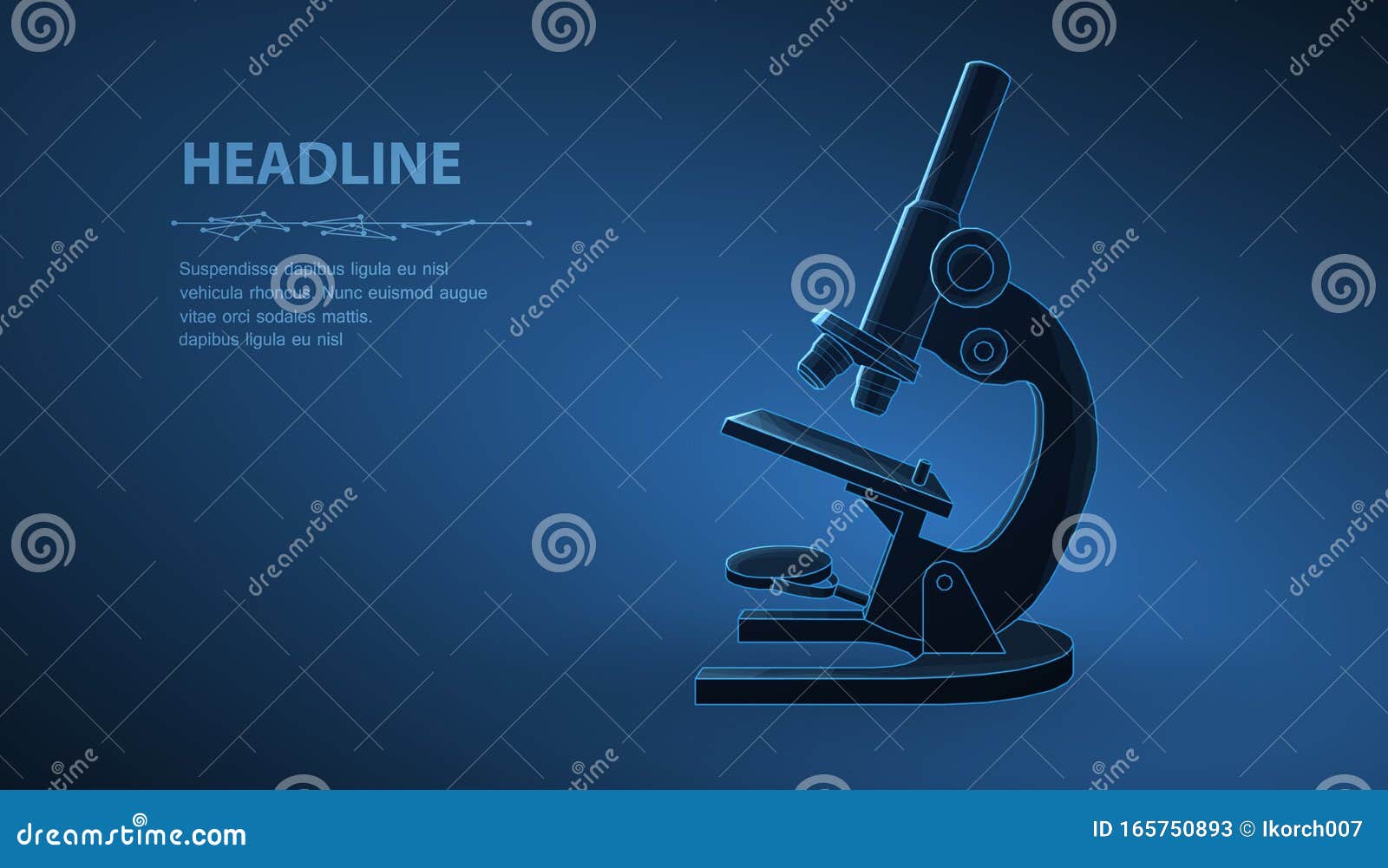 Microscope. Abstract Vector 3d Professional School Microscope Isolated ...