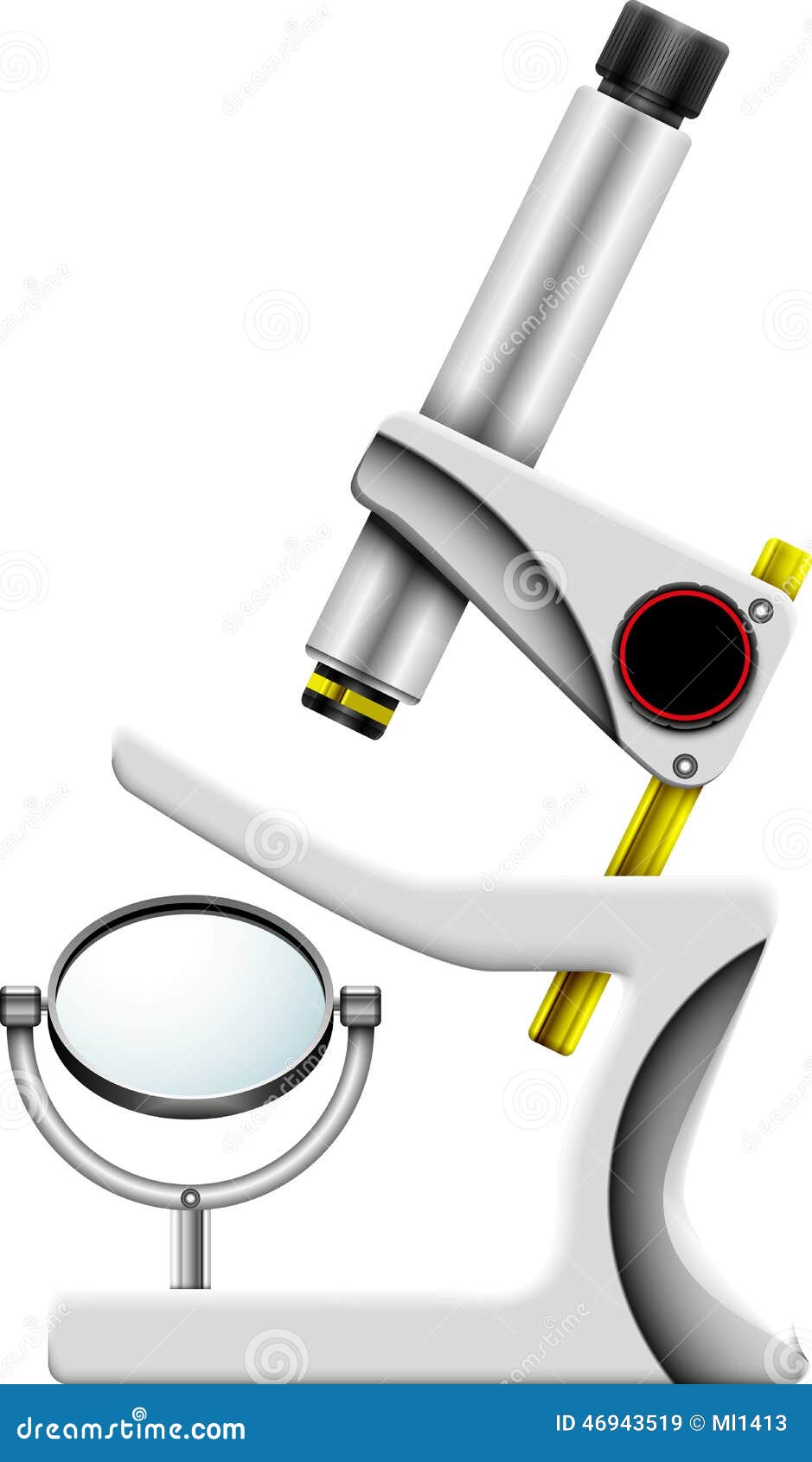 Microscope stock vector. Illustration of symbol, painted - 46943519