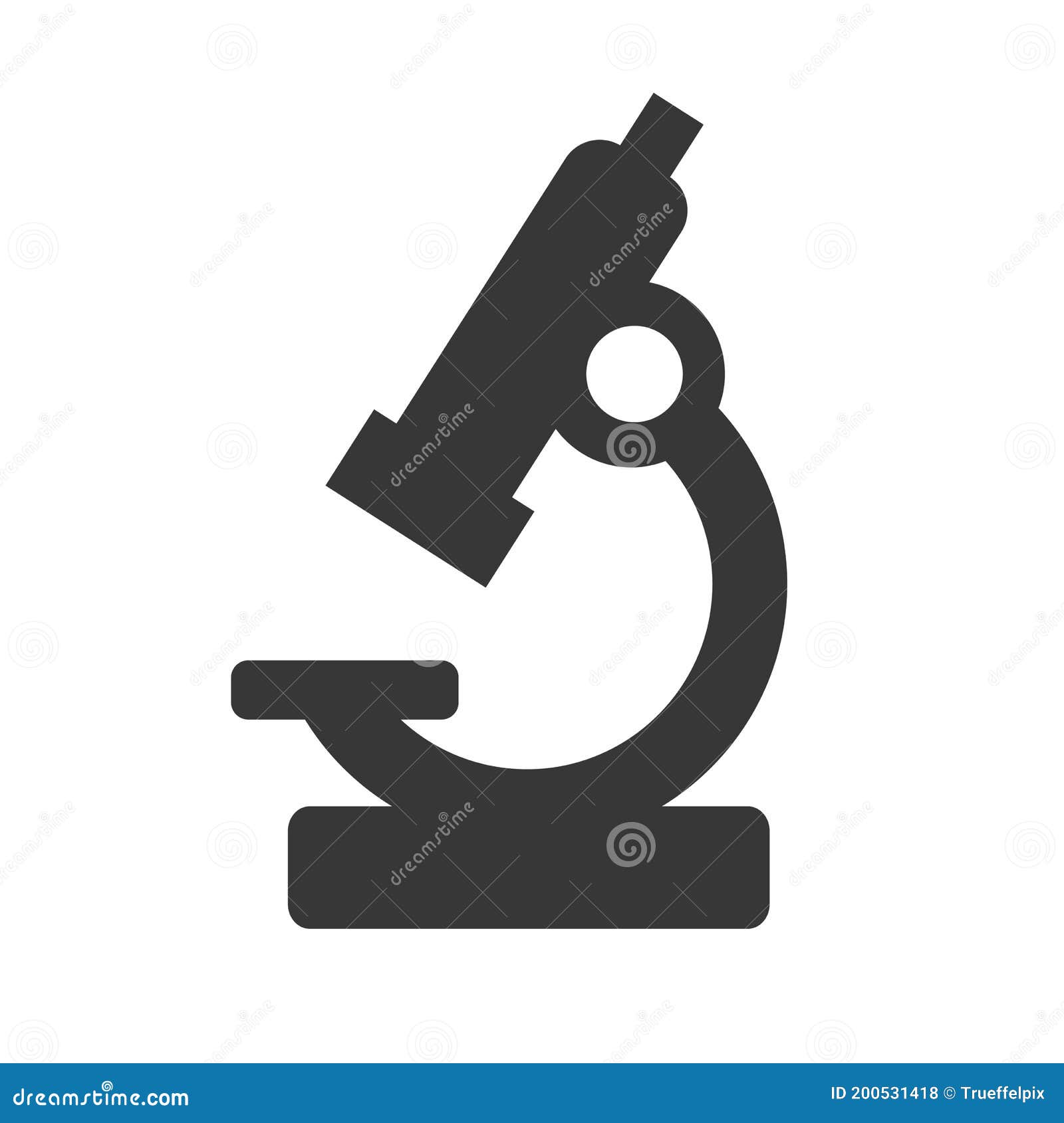 Microscope and Analysis Icon - Vector Illustration Stock Illustration ...