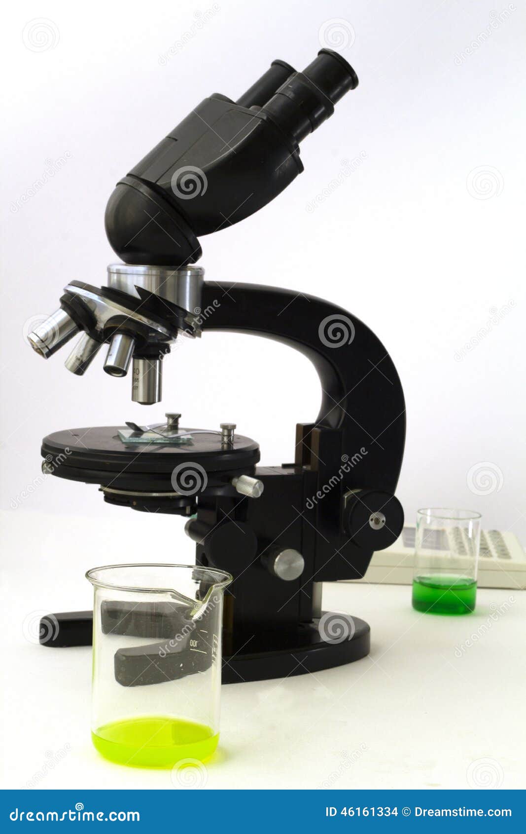 Microscope for analysis stock photo. Image of disease - 46161334