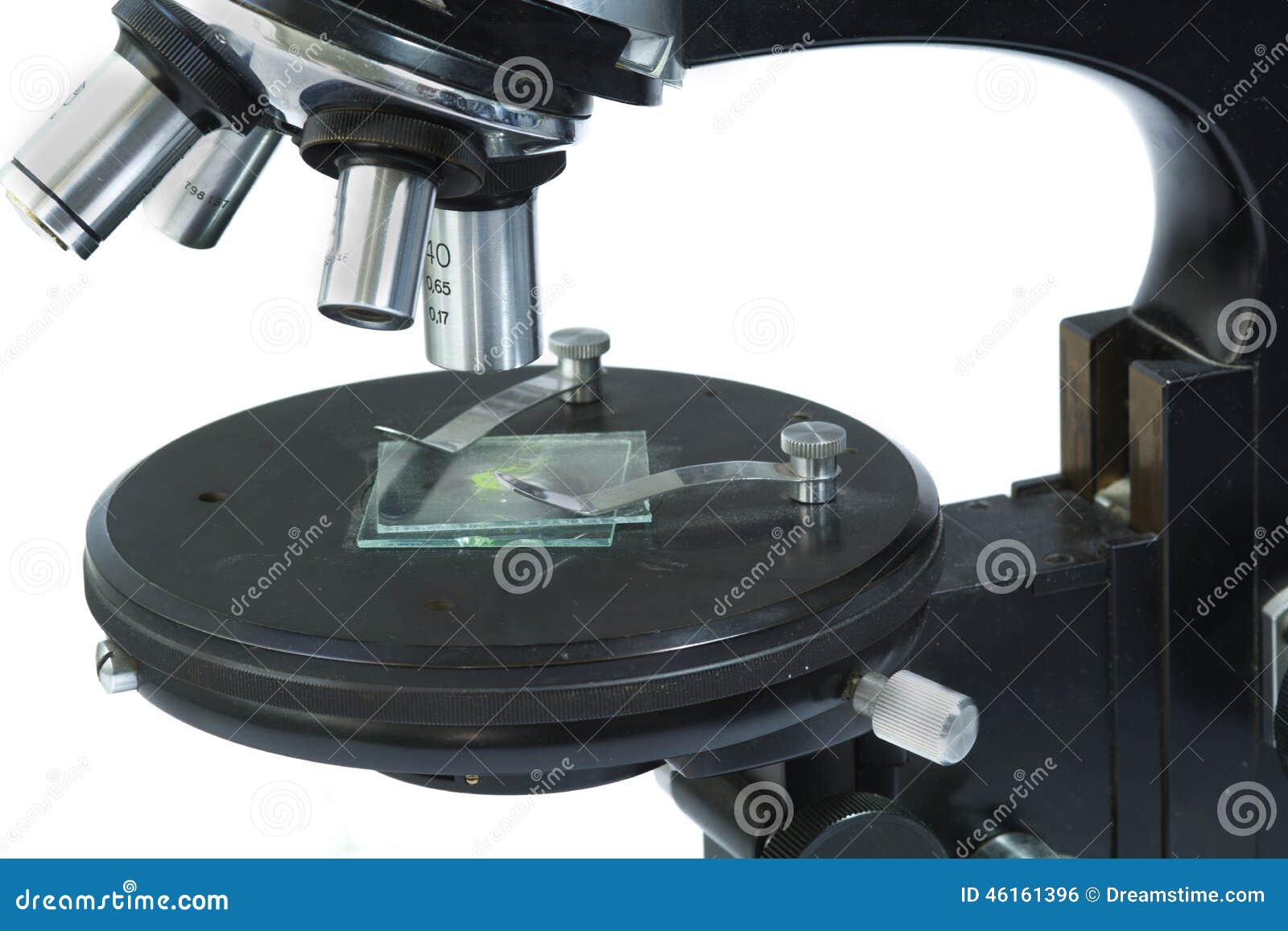 Microscope for analysis stock photo. Image of technology - 46161396