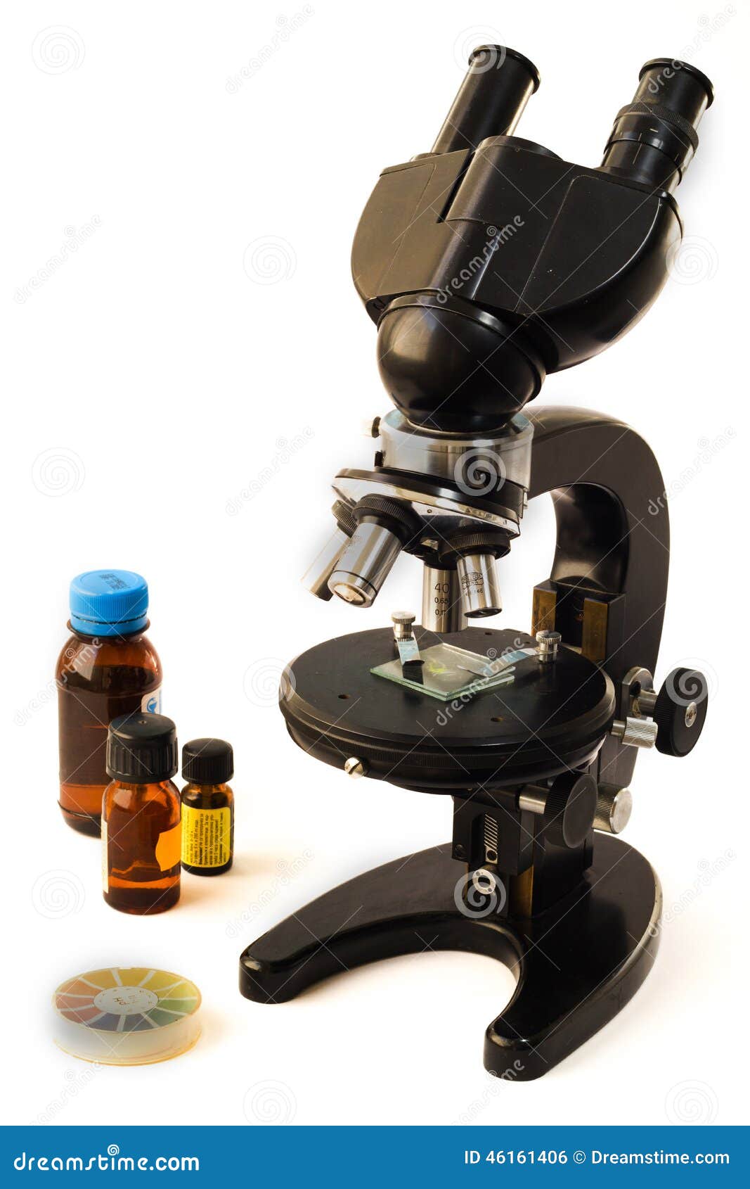 Microscope for analysis stock photo. Image of laboratory - 46161406
