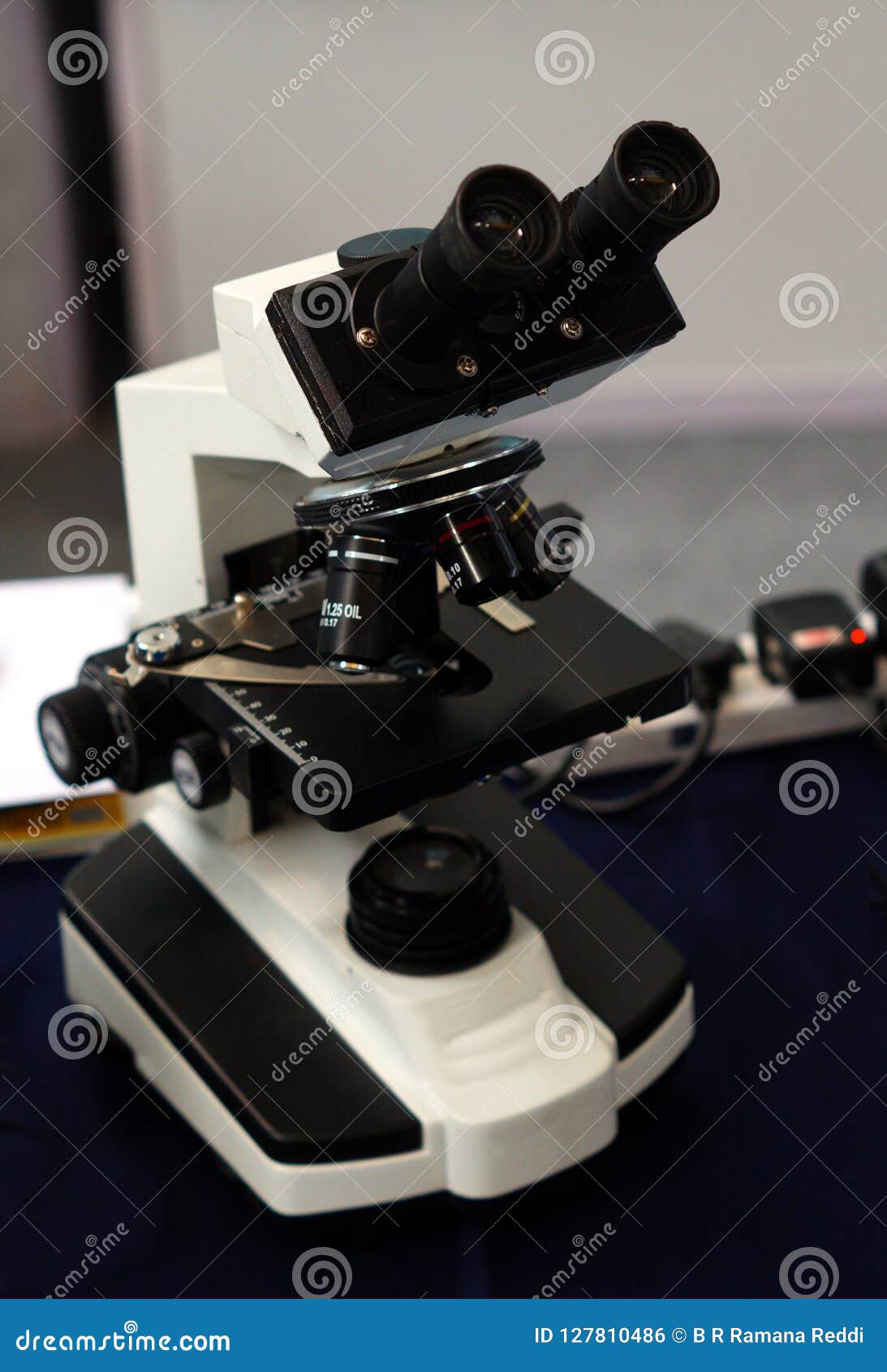 Microscope for Analysis of Sample of Patients in Hospita Stock Photo ...