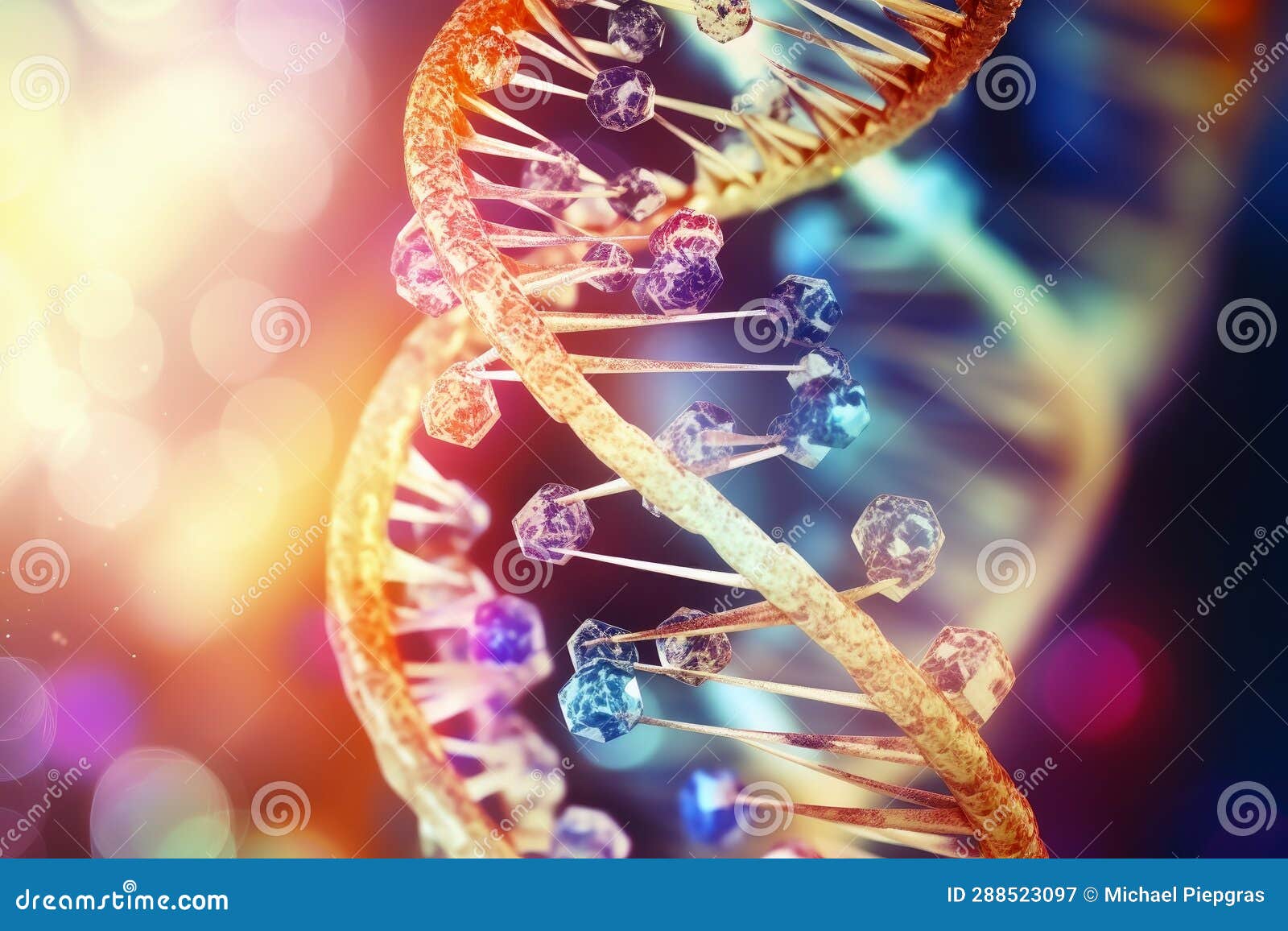 Microscope Background of Human DNA Stock Illustration - Illustration of ...