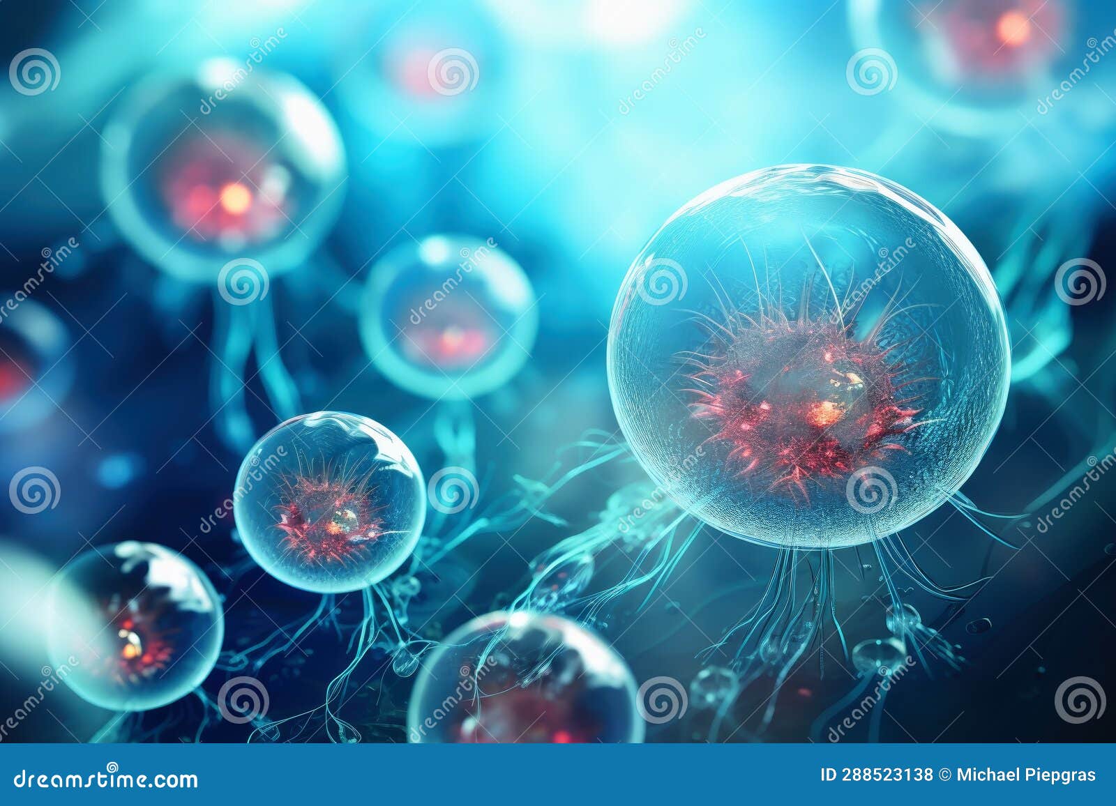Microscope Background of Human Embryonic Stem Cell Stock Photo - Image ...