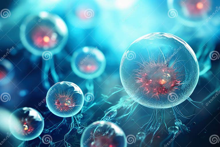 Microscope Background of Human Embryonic Stem Cell Stock Photo - Image ...