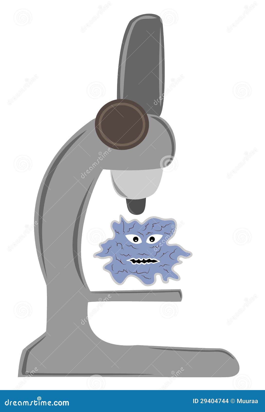 Microscope And Bacteria Vector Illustration | CartoonDealer.com #29404744