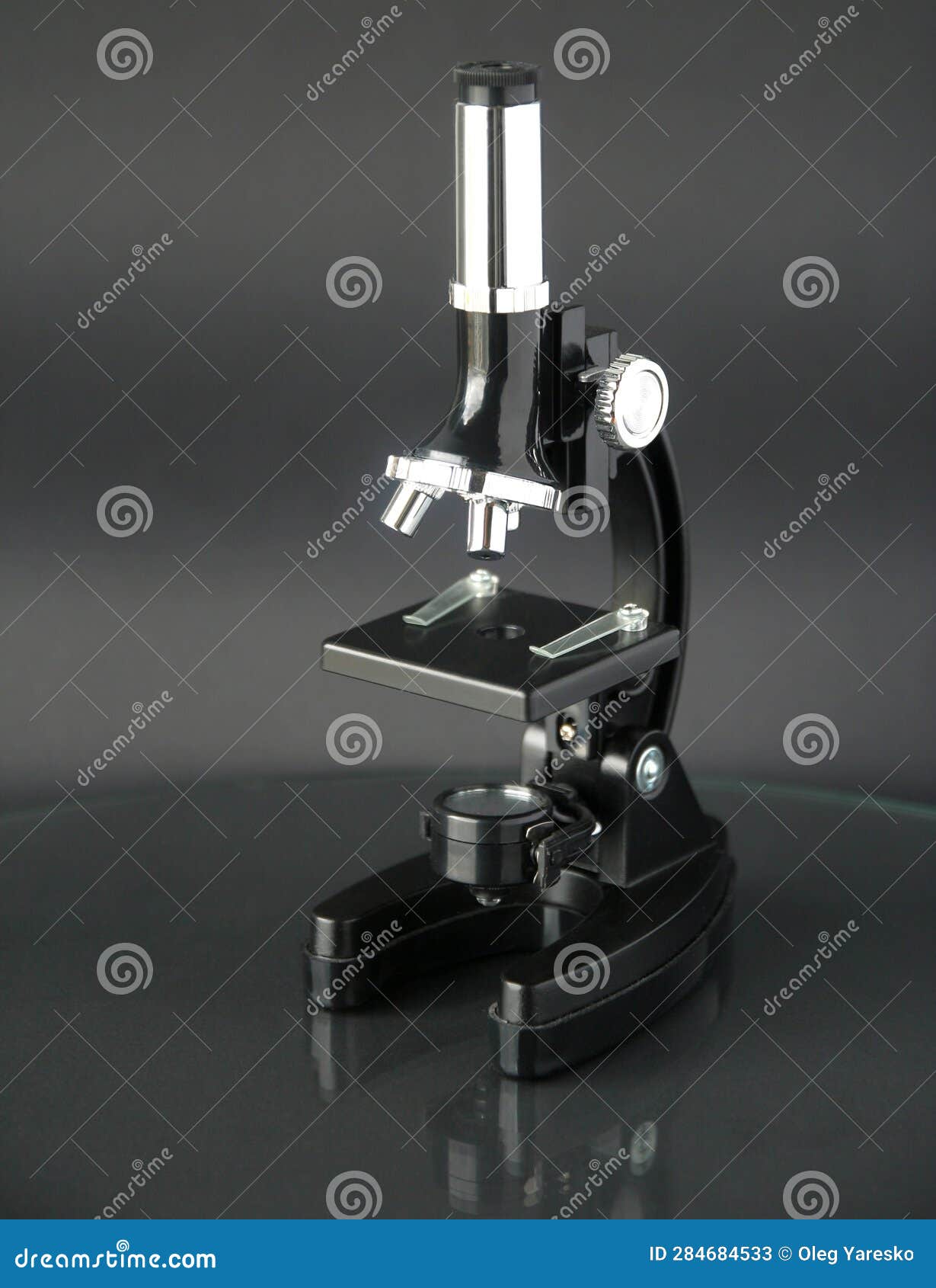 Microscope on stock image. Image of white, object, scientific - 284684533