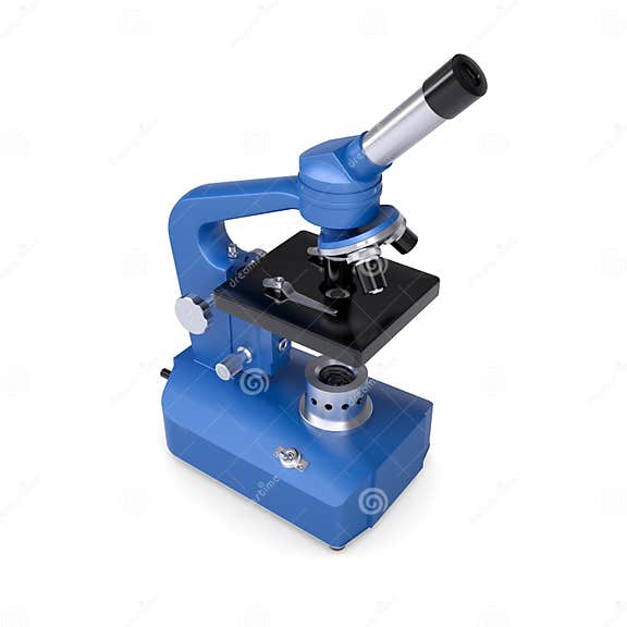 Microscope bleu illustration stock. Illustration du microscope - 33778125