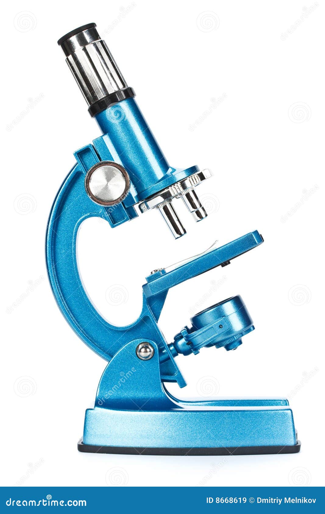 Microscope Bleu Images libres de droits - Image: 8668619