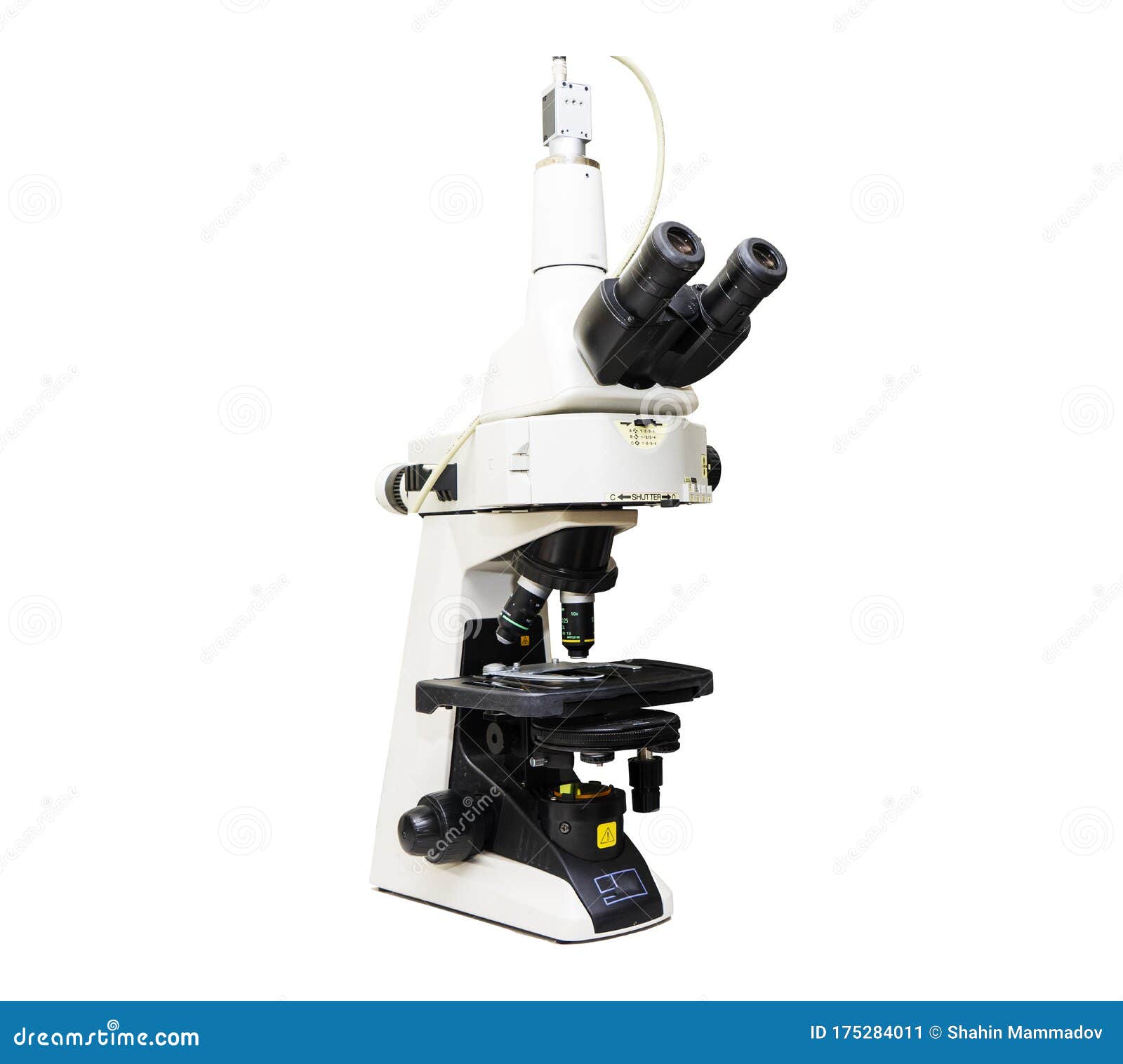 Microscope for Blood and Semen Analysis on a White Background ...