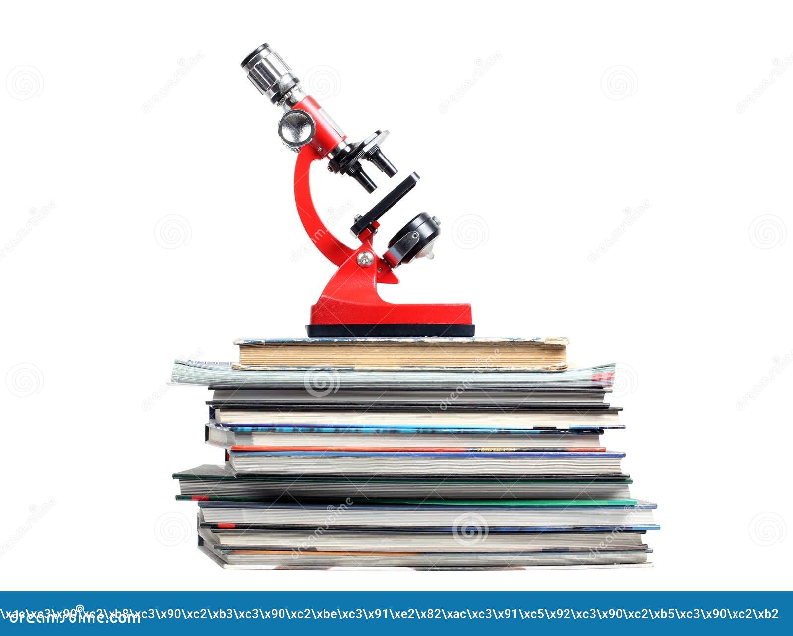 Microscope on books stock image. Image of microscope - 30798335