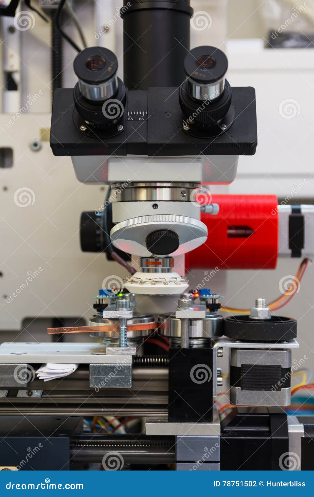 Microscope Camera Device Print Examine Industry Quality Machine Stock ...