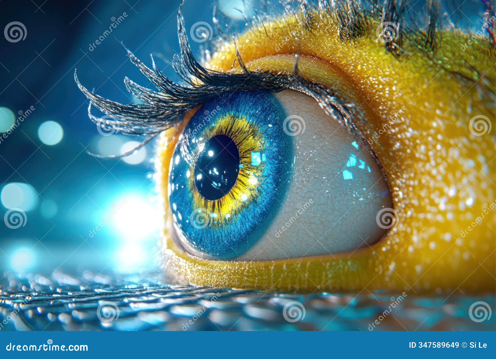 Microscope Cartoon Character with Technology Face Stock Illustration ...