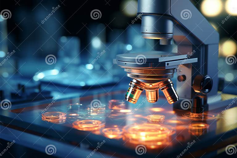 Microscope and Cell Phone Share a Table, Merging Science and Technology ...