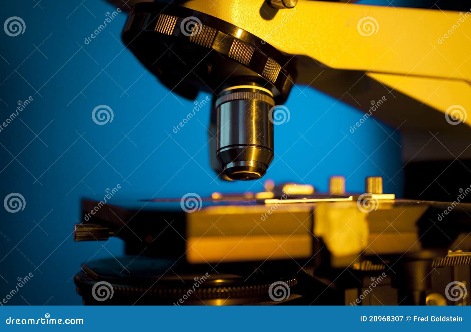 Microscope close up stock image. Image of table, study - 20968307