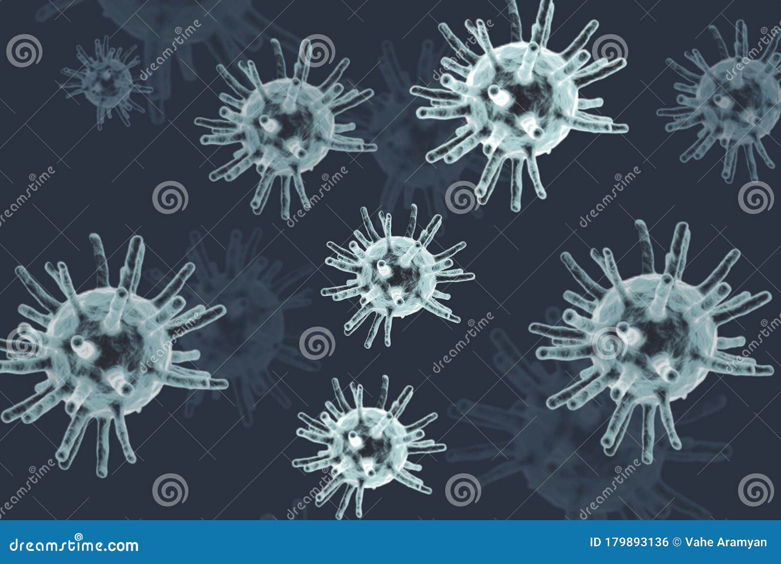 Microscope Close-up of the Coronavirus Covid-19 Disease. 2019-nCoV ...