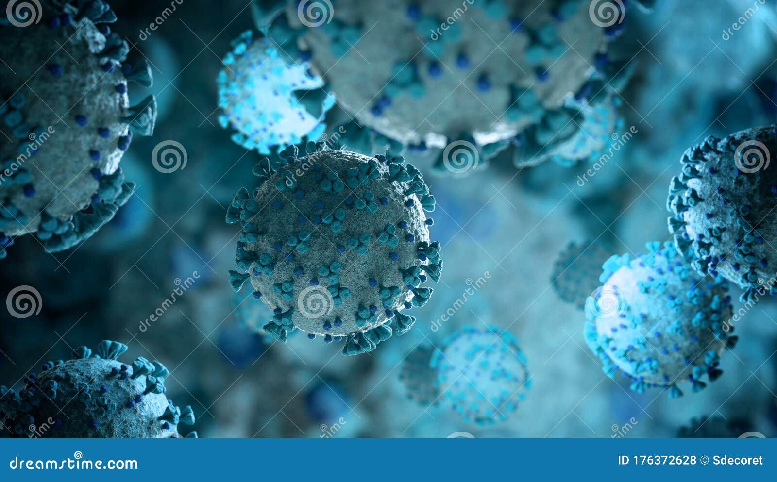 Microscope Close-up of the Coronavirus Covid-19 Disease. 2019-nCoV ...