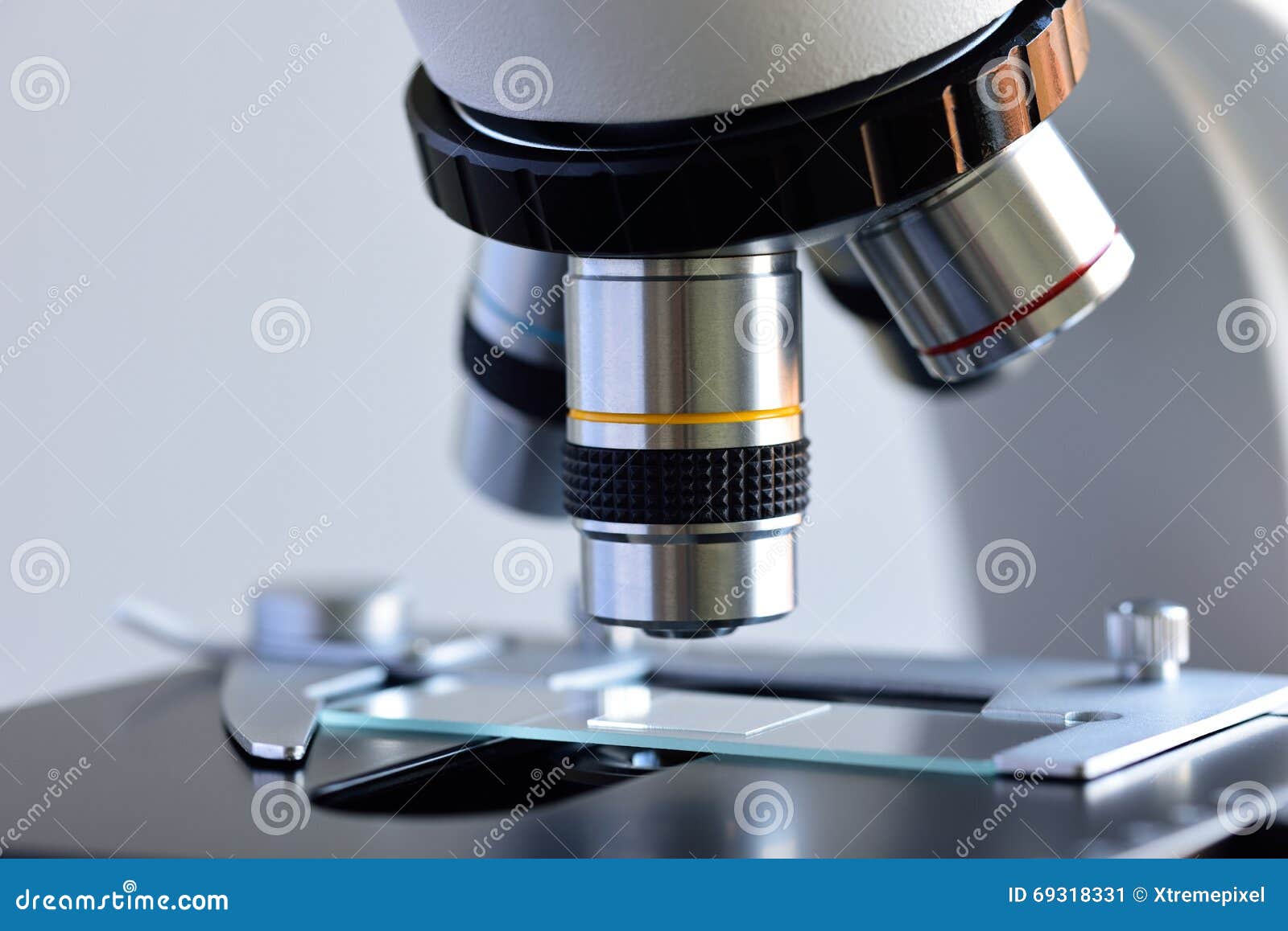 Microscope stock image. Image of lenses, view, biology - 69318331