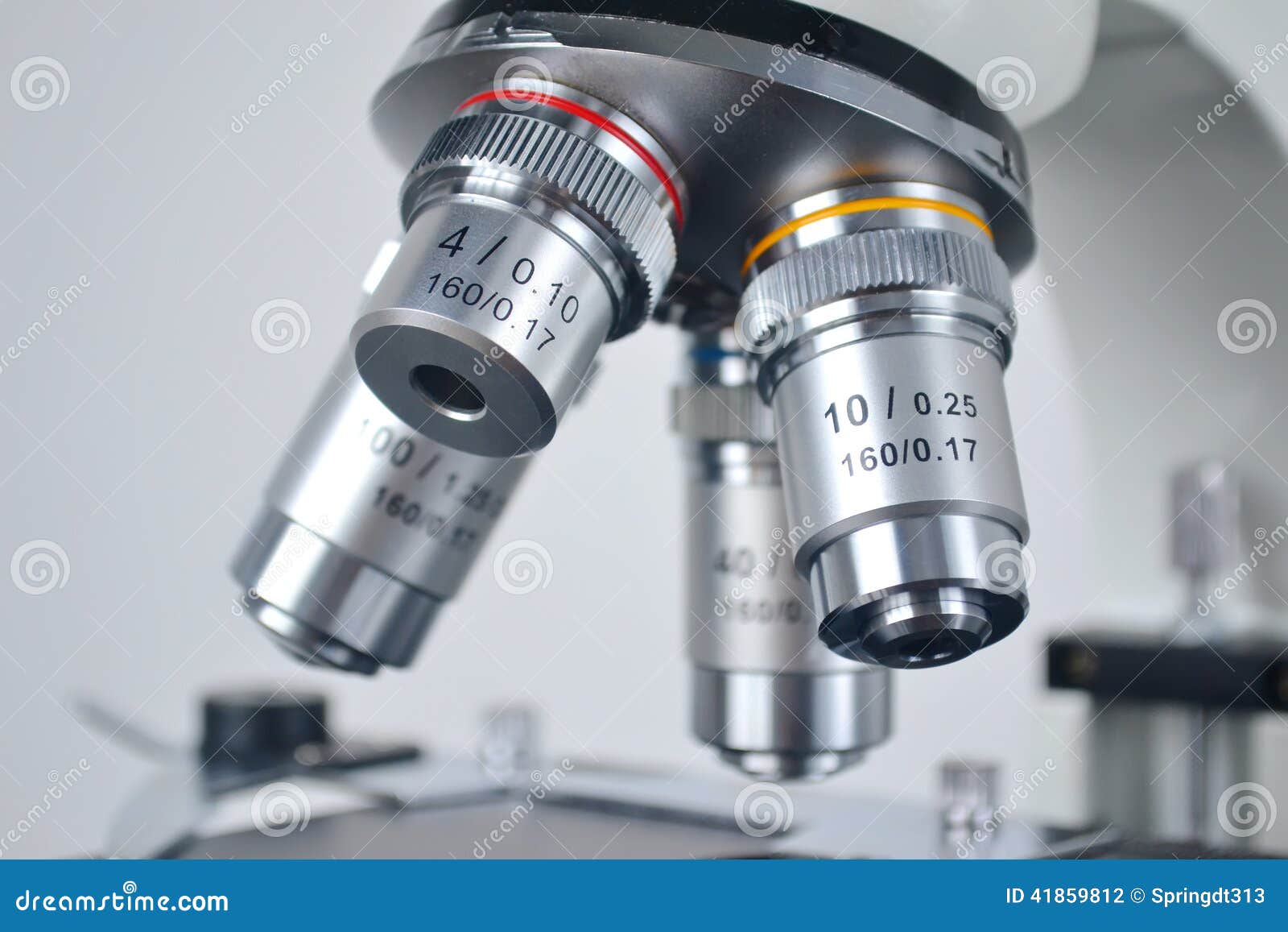 Microscope closeup stock photo. Image of exploration - 41859812
