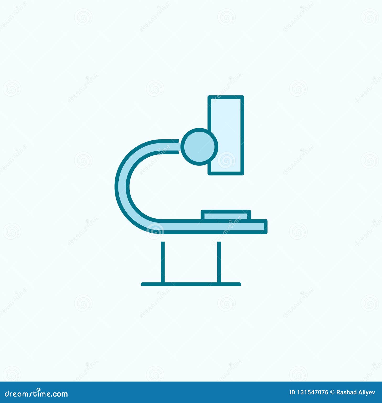 Microscope 2 Colored Line Icon. Simple Colored Element Illustration ...