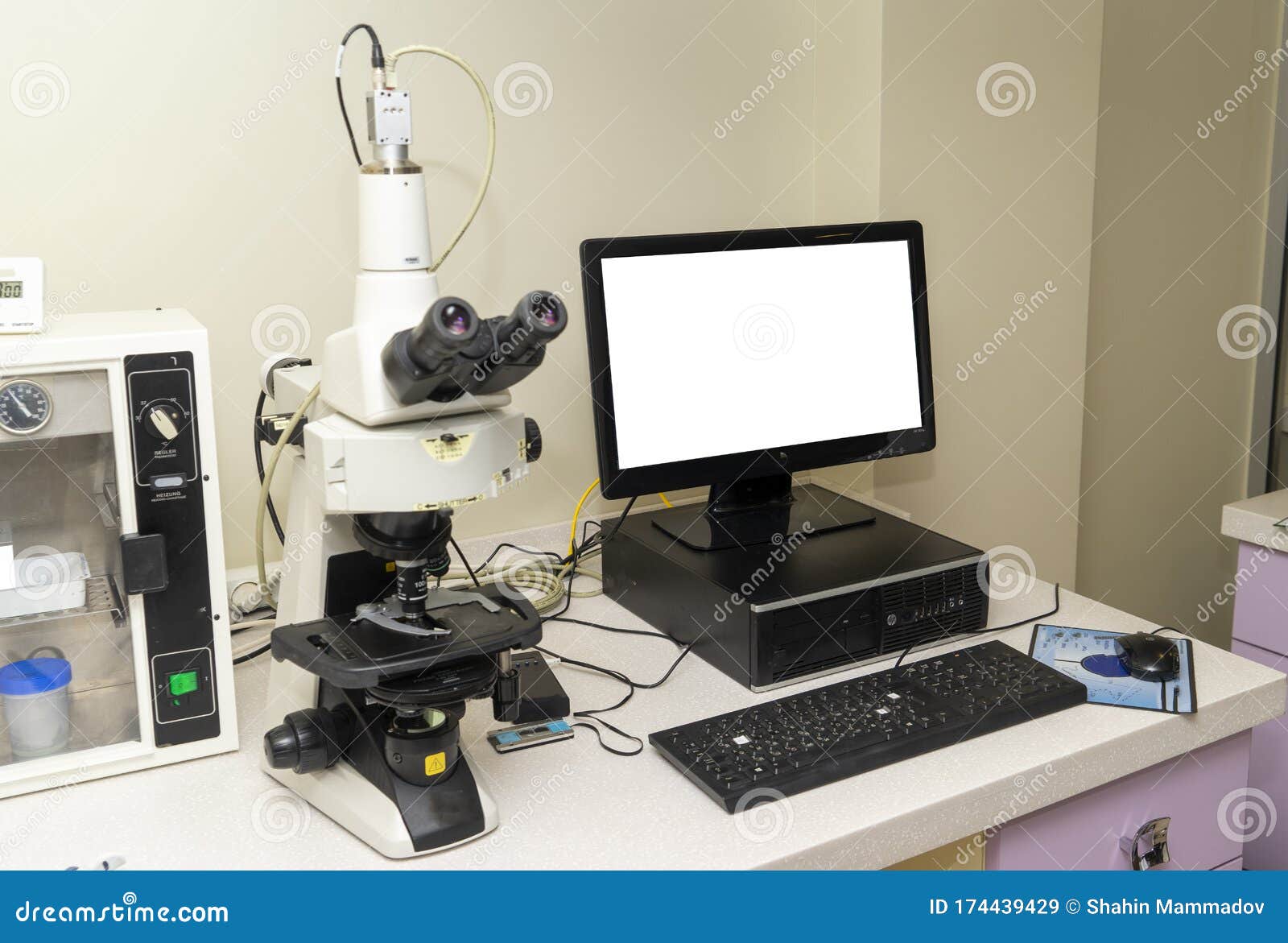 Microscope, a Computer for Blood and Semen Analysis in the Laboratory ...