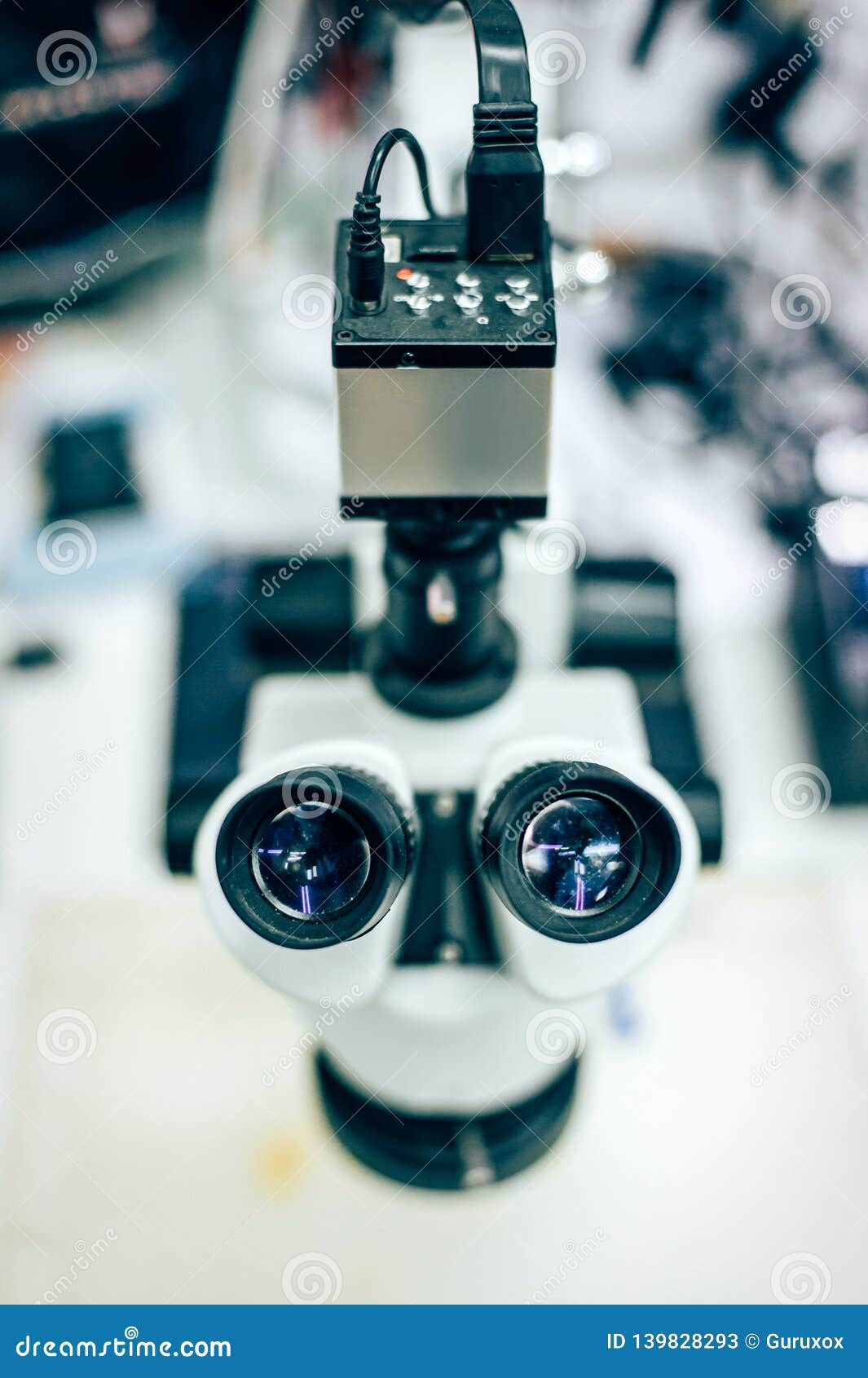 Microscope for Detail Macro View in Electronic Device Technology ...