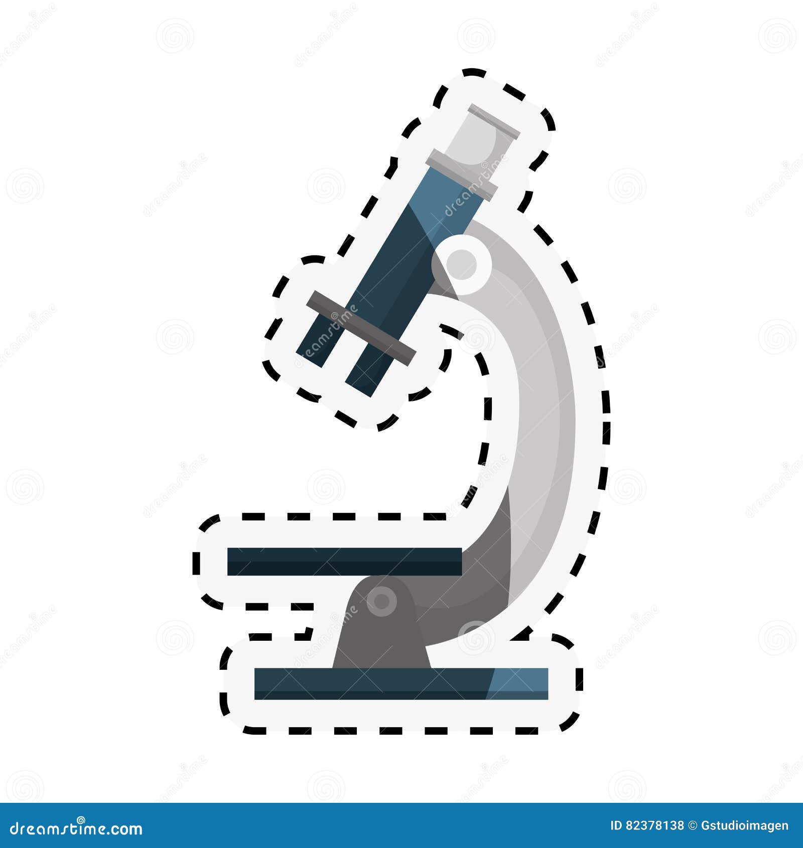 Microscope Device Isolated Icon Stock Illustration - Illustration of ...